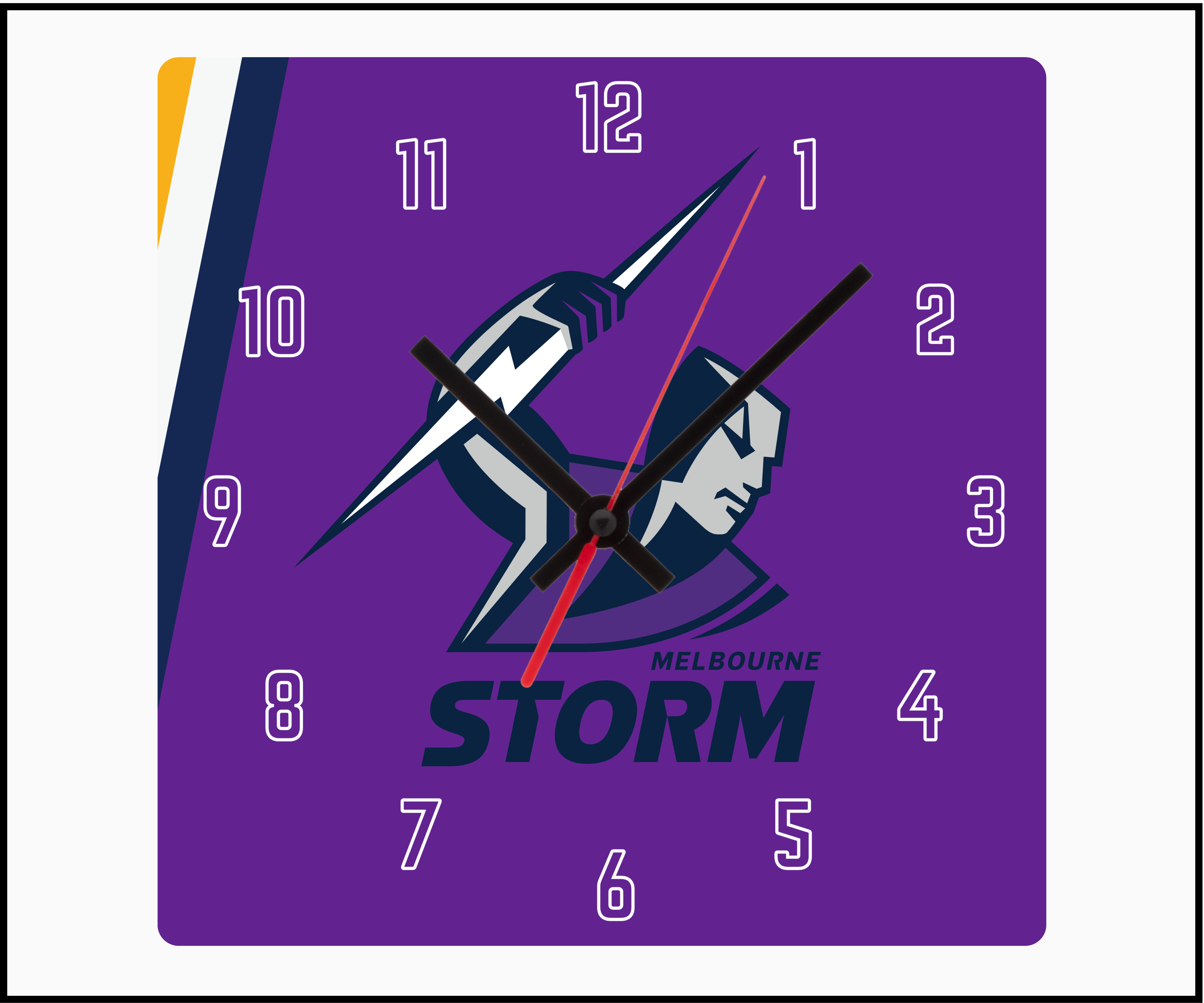 Melbourne Storm Sublimated Clock (Square) – Soo Good Soapery